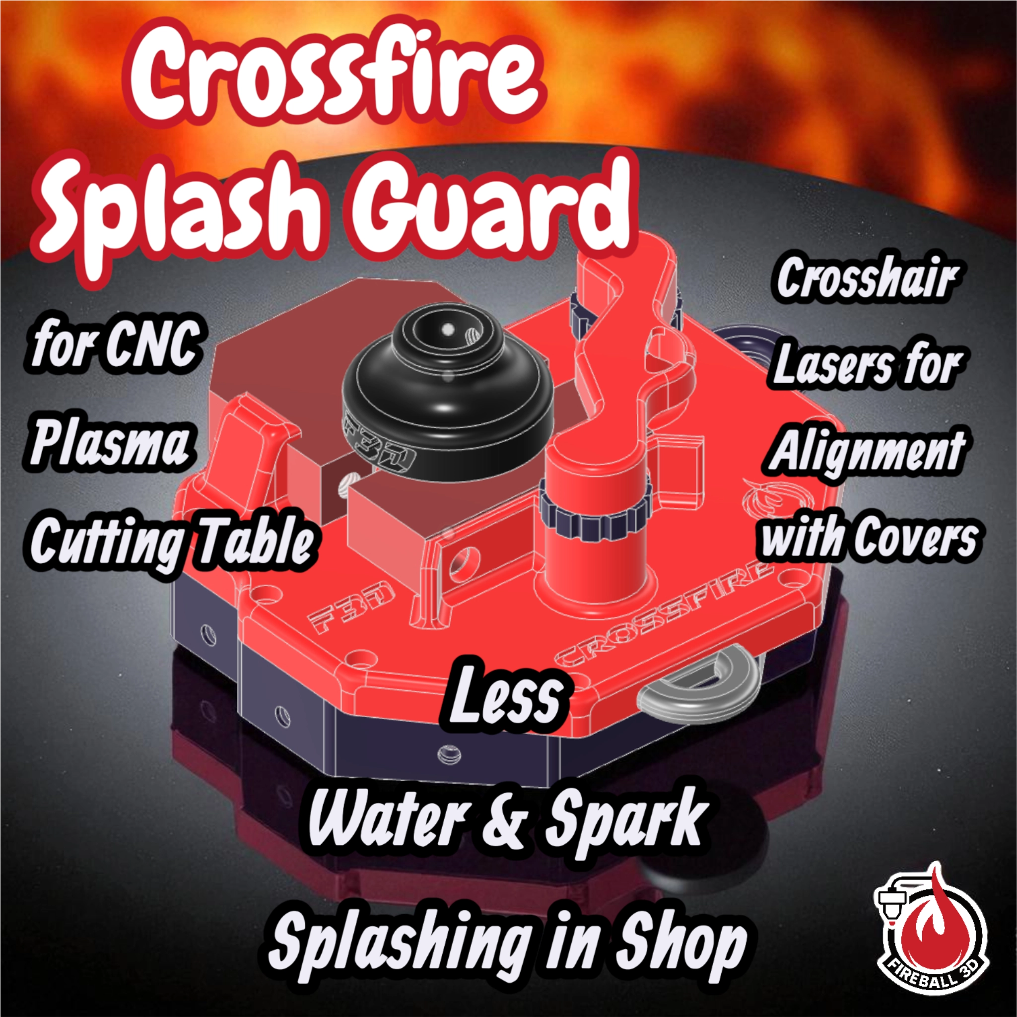 Fireball 3D | Crossfire Splash Guard and Laser Targeting | Fireball ...